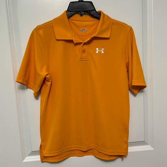 Under Armour | Shirts & Tops | Orange Under Armor Collared Shirt | Poshmark